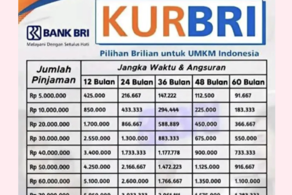 Butuh Modal Usaha? Ini Tabel Angsuran KUR BRI 2025 yang Bikin Bisnis ...