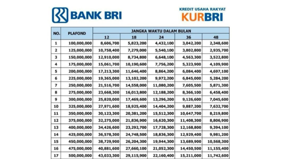 Pinjaman Rp500 Juta dari BRI, Ini Syarat dan Skema Cicilan yang Perlu ...