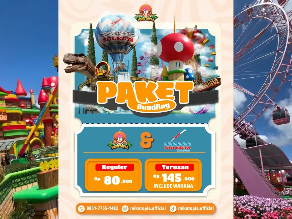 Harga Tiket Masuk Wisata Mikutopia Batu Saat Ini, Cocok Untuk Keluarga ...
